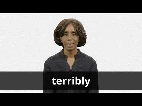 TERRIBLY definition in American English | Collins English Dictionary
