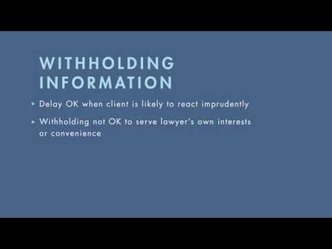 Legal Ethics tutorial: Communication between Attorney and Client | quimbee.com