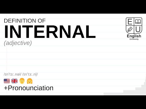 INTERNAL meaning, definition & pronunciation | What is INTERNAL? | How to say INTERNAL