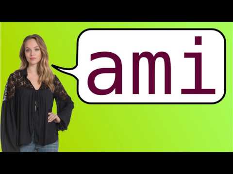 How to say friend in French?