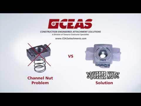 CEAS Squeeze Nuts VS Competitor Channel Nuts