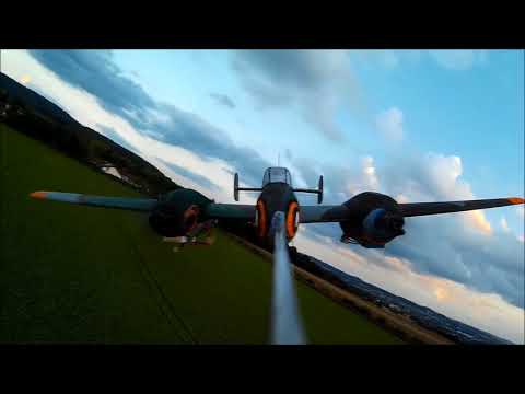Erstflug RC BF110 Causemann mit RunCam auf Selfiestick :)