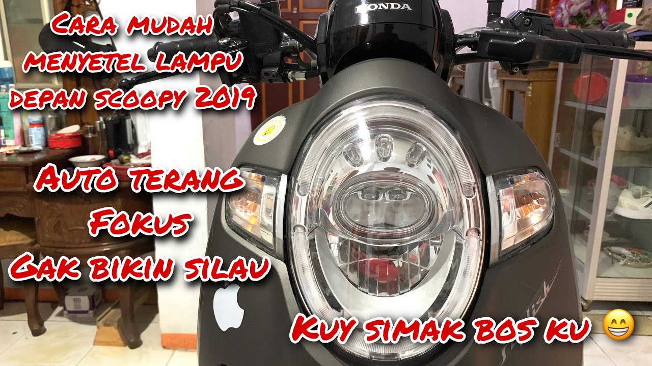 Setel lampu depan scoopy 2019 || lampu depan scoopy 2021