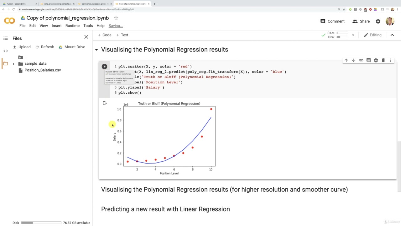 6.5  Polynomial Regression in Python   Step 3