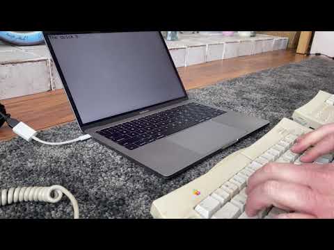 Unscripted, unedited Apple Adjustable Keyboard test