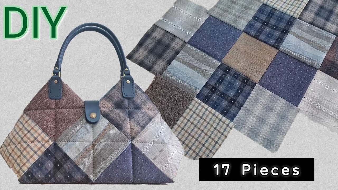 EP 94 DIY 17 Pieces Patchwork Bag | Bag sewing tutorials