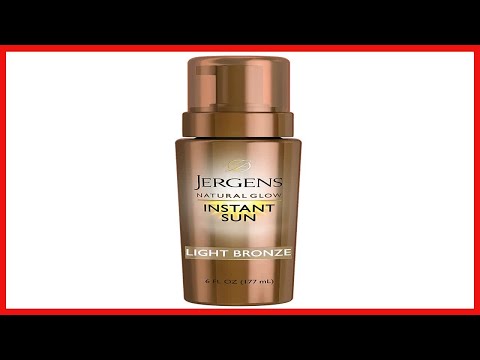 Jergens Natural Glow Instant Sun Body Mousse, Self Tanner for Light Bronze Tan, Sunless Tanning Body
