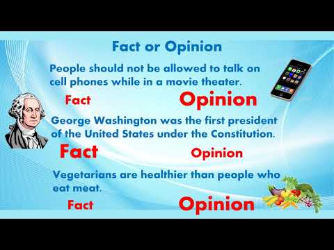Fact or Opinion 4th and 5th Grade Lesson from Ms. Aldridge