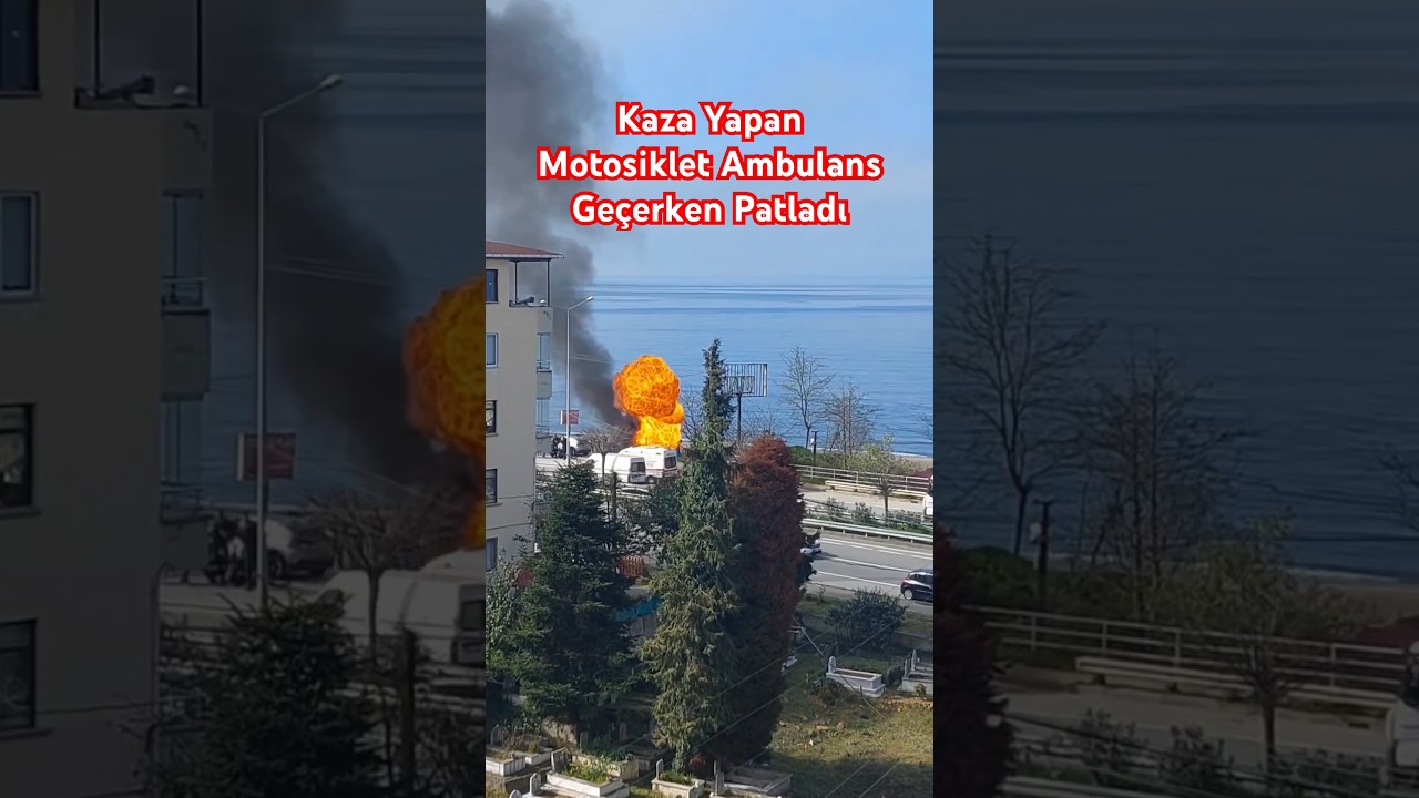 ❌Olay yeri Güvenliğinin Önemi ❌ Otomobile Arkadan Çarpan Motosiklet Alev Aldı  Ardında Patladı.