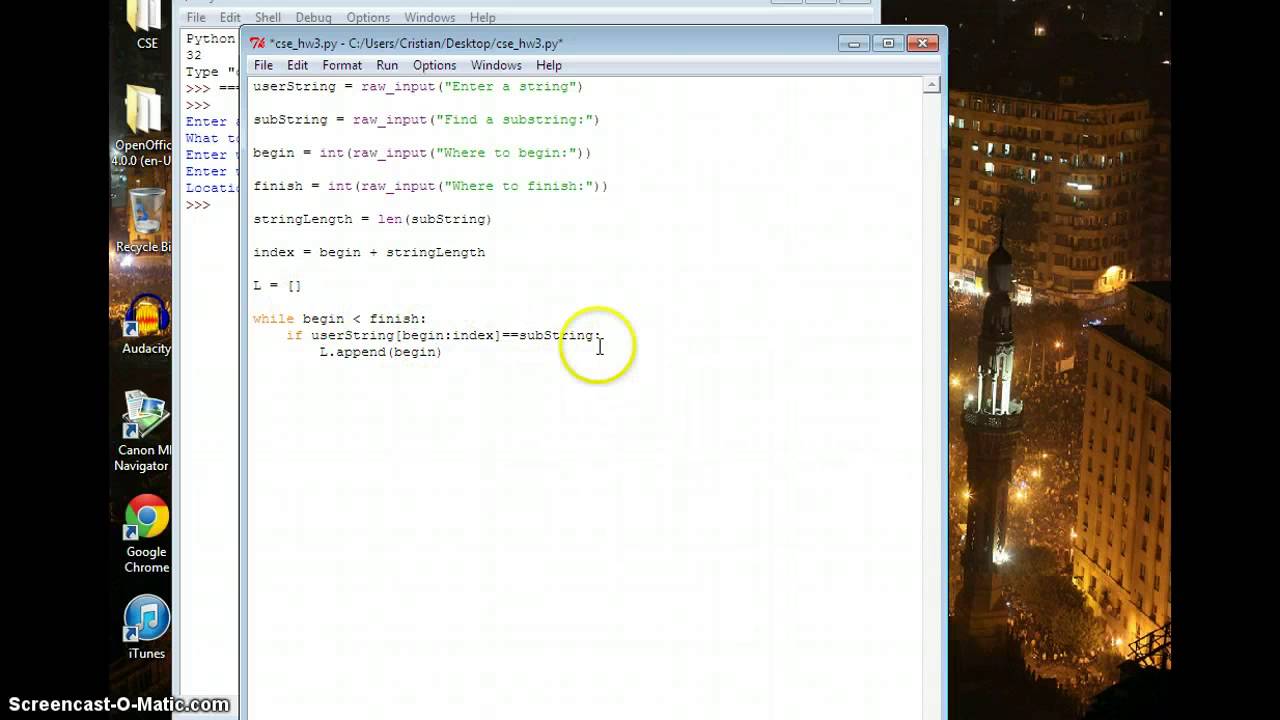 Python Homework 3 Sample Assignment