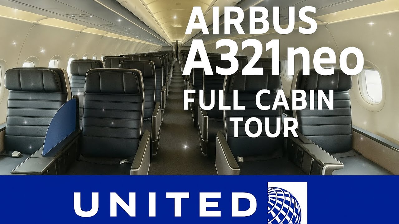 ✨United Airlines Airbus 321neo HD 4K Full Cabin Tour  @united @airbus #unitedairlines
