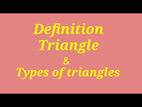 what is a triangle and types || Triangle definition || Definition of triangle || 7th and 8th class