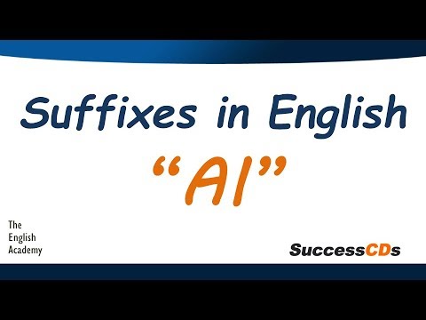 'al' suffix in English - meaning. Words with suffix al