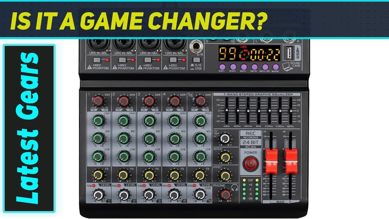 BOMGE 06A: The Best Professional 6-Channel DJ Audio Mixer for Any Setup