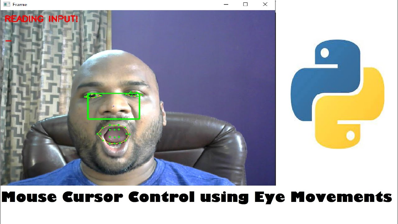 Mouse Cursor Control using Eye Movements | Python Final Year Project