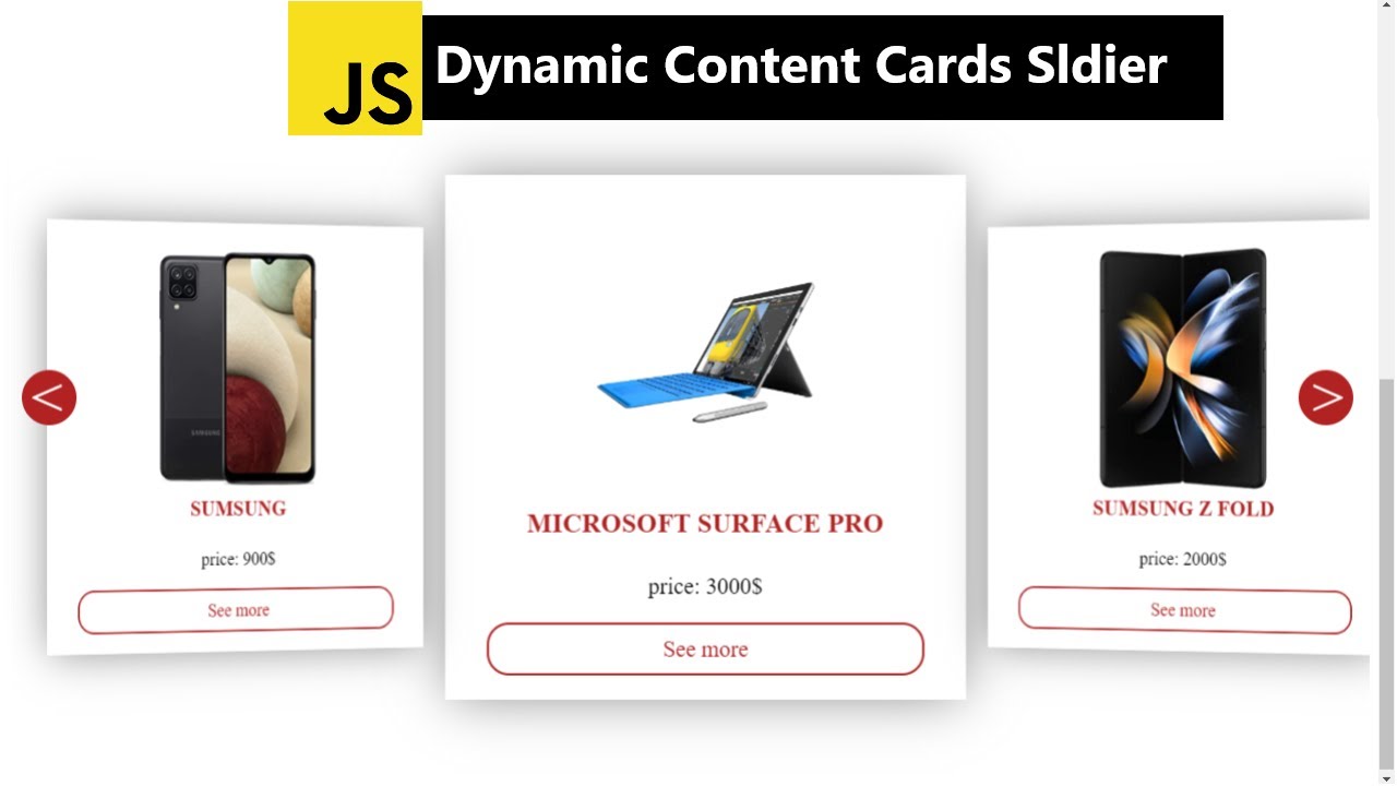 How To Use My Dynamic Content Cards Slider In Your Code | HTML CSS JavaScript