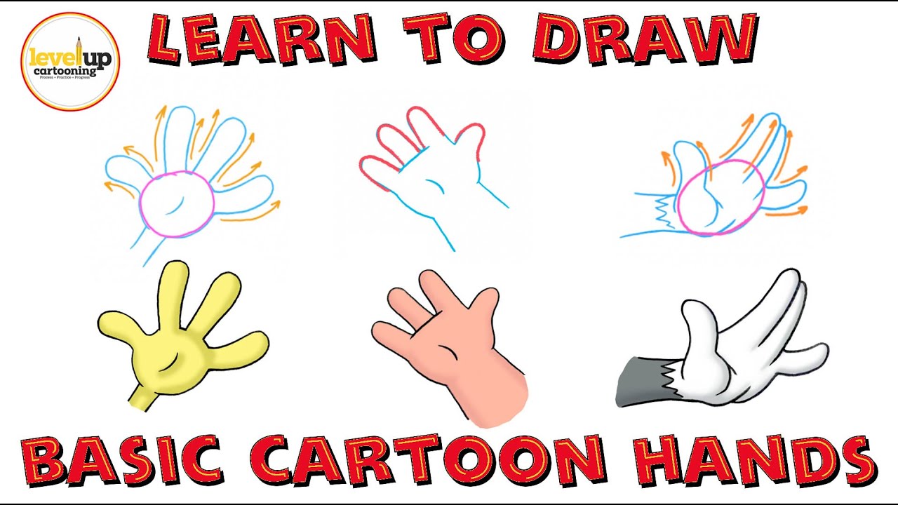 Learn to Draw Basic Cartoon Hands