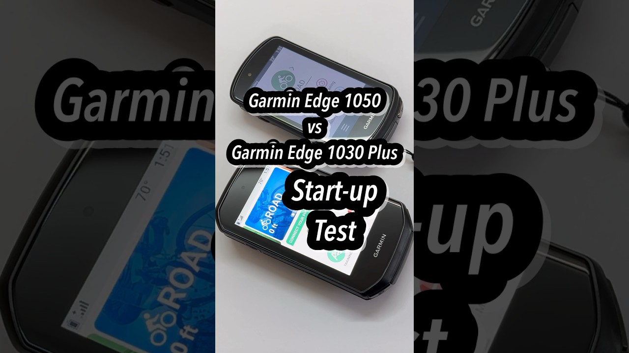 Cold start-up load test, Garmin Edge 1050 vs 1030 Plus cycling computer #technology #gadgets #cool