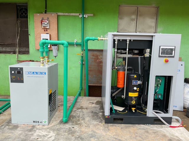 industrial air compressor - Chicago Pneumatic Screw Air Compressor ...