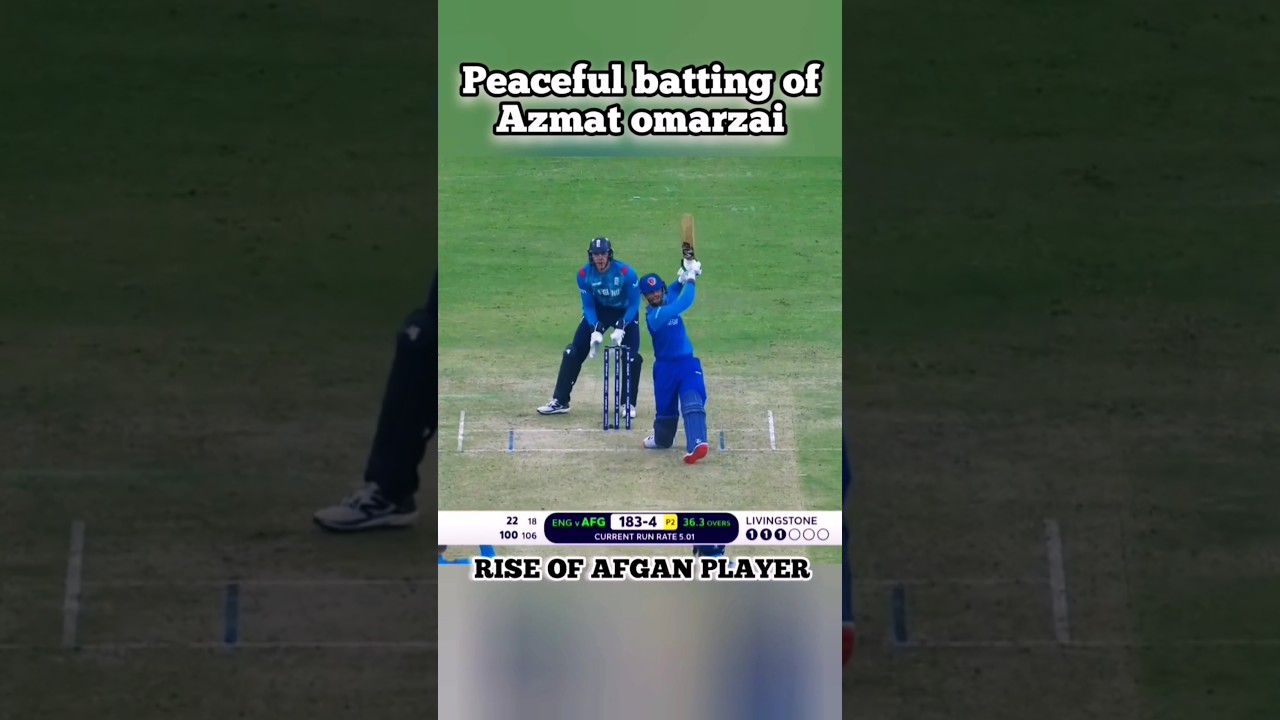 Peaceful batting of Azmat Omarzai