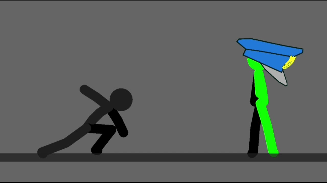 Guy with a big hat VS Nuke guy (sticknodes animation)