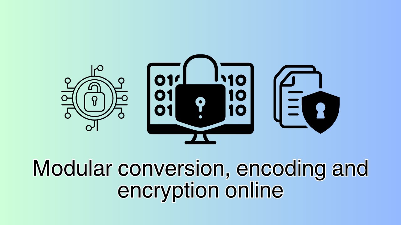 Modular conversion, encoding and encryption online | Cryptii