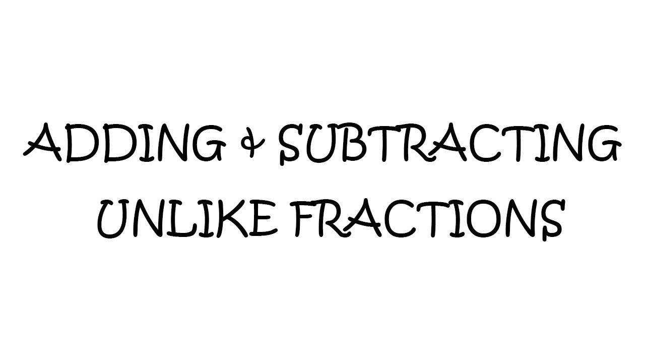 Adding & Subtracting Unlike Fractions (Easy Method) by Bright Lab Tutorials