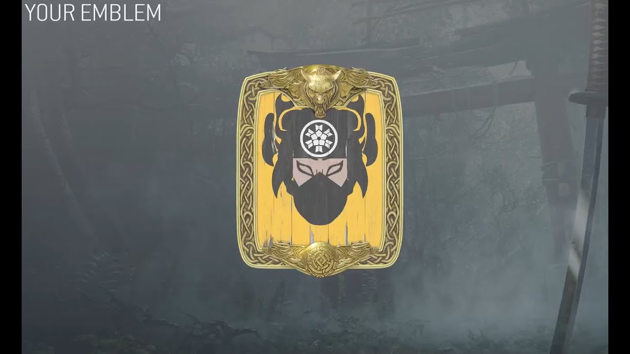 For Honor Emblem Tutorial: Ninja Mask version 4 (Update)