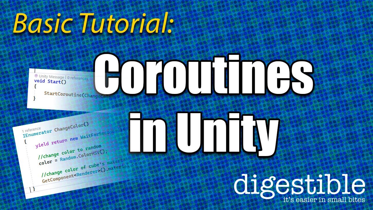 Coroutines in Unity (Basic Tutorial for Beginners)