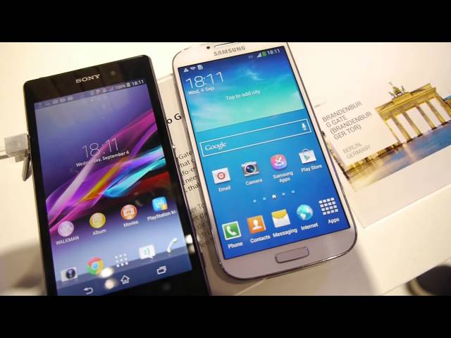 Sony Xperia Z1 vs Samsung Galaxy S4: First look - PhoneArena