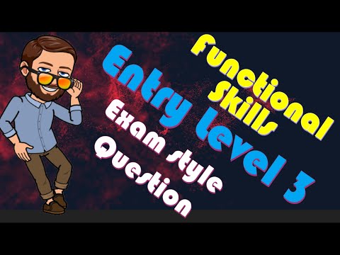 Functional Skills maths - Entry Level 3 question