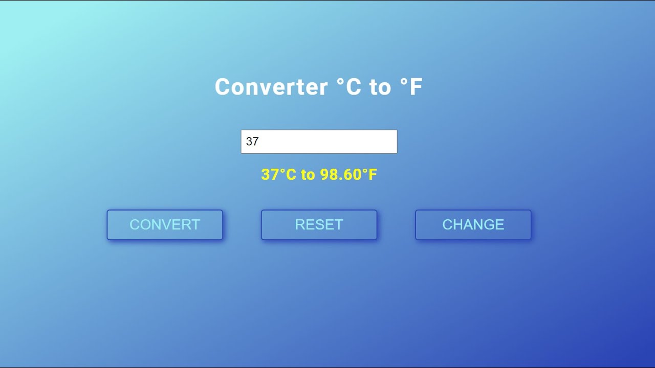 Temperature Converter In JavaScript With Source Code | Source Code & Projects
