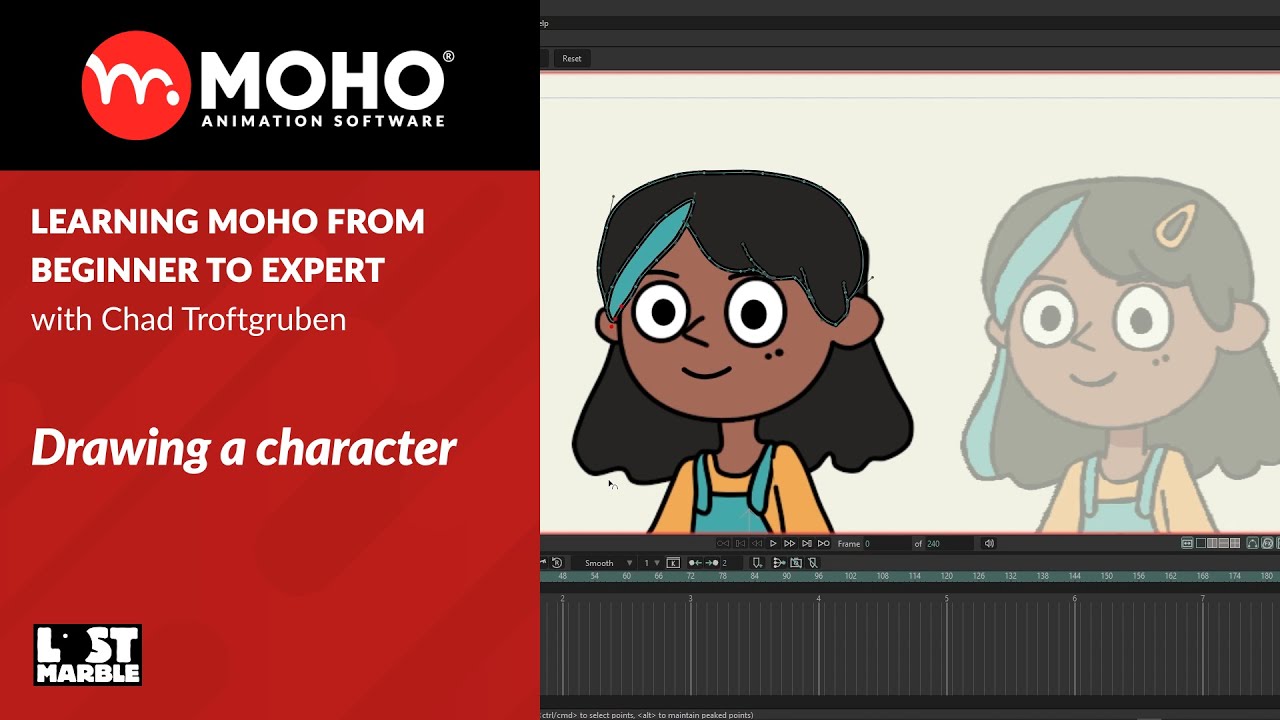 Part 21/38. Drawing a character - Learning Moho from beginner to expert