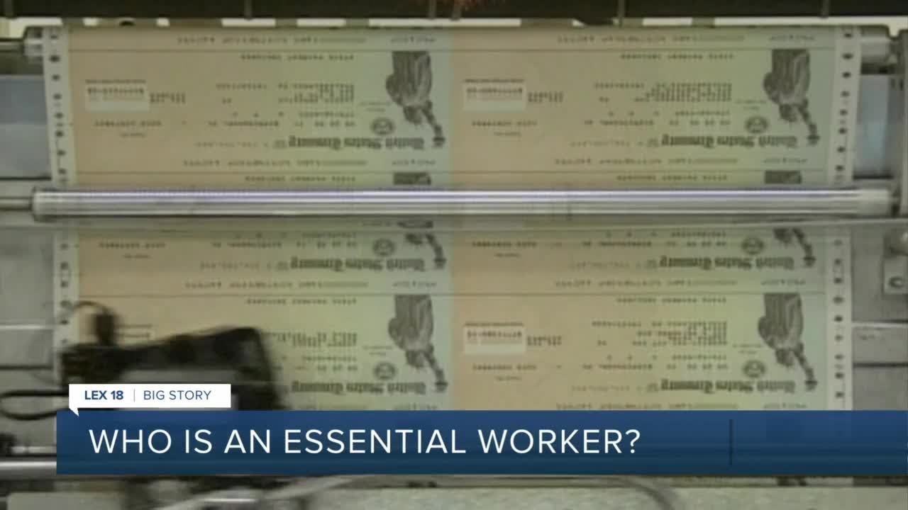 Who is an essential worker?
