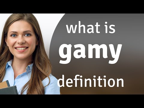 Gamy • what is GAMY meaning