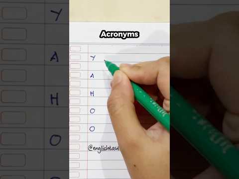 Well, thats interesting #acronyms #english #yahoo #englishlearning #education #learning #englishtips