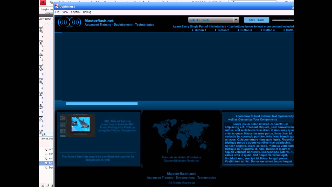 Flash Beginners Project, Learn Flash, Flash Tutorial, Actionscript, Flash Training, AS3