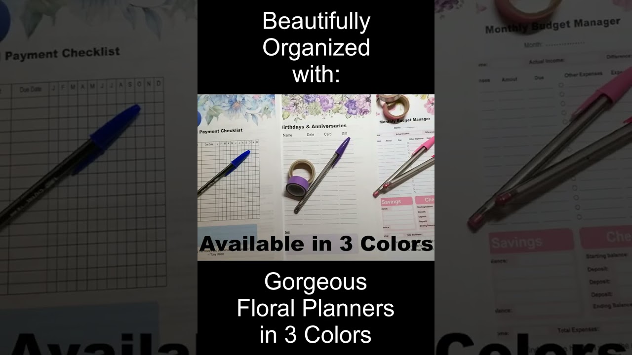 2024 Printable Planners with Florals