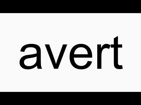How to pronounce avert