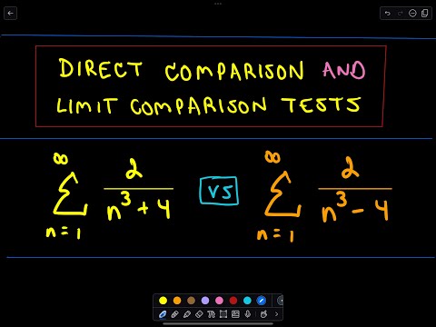 Using the Series Comparison Tests for Convergence - Expii