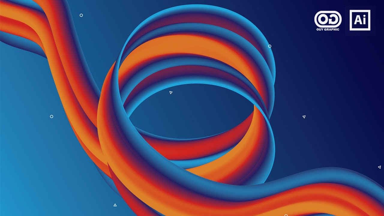 Liquid Color Background Design - Adobe Illustrator Tutorials Blending Technique