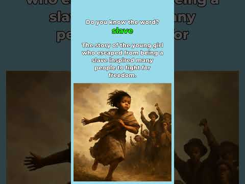 Today's English: #slave | #learnenglish #english #vocabulary #shorts