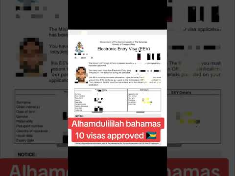 BAHAMAS 10 VISAS APPROVED #job #jamshaid #traveltips #news #visaprocess #visahelp #visawaiver
