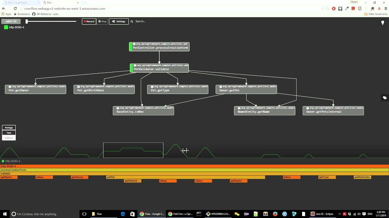 Visualize Java program execution with Flow (http://findtheflow.io)