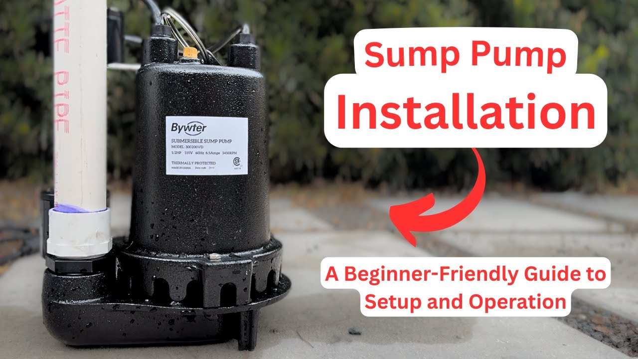 Beginner’s Guide to Installing and Piping a Sump Pump Correctly | Basement and Flood Prevention