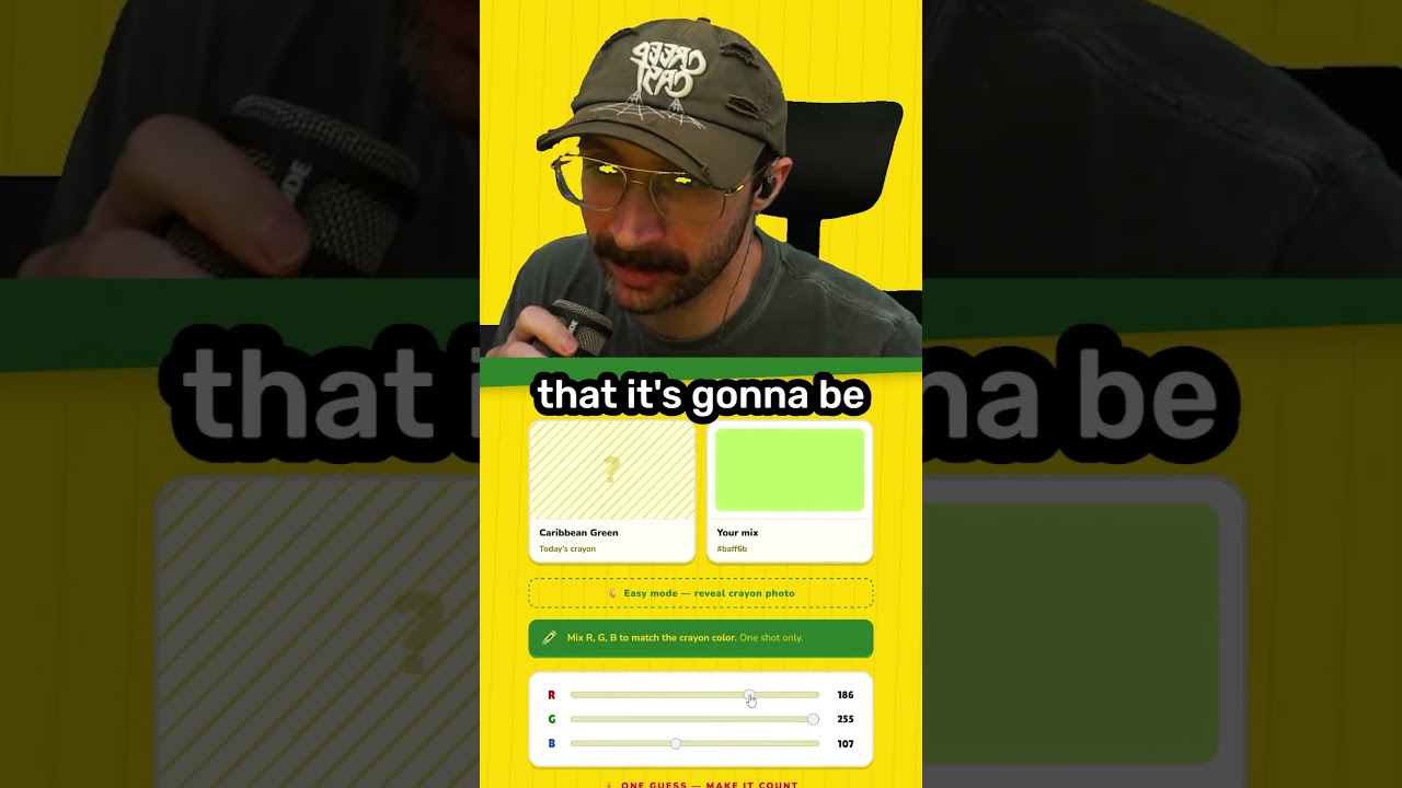 Didn't know green was chill like that