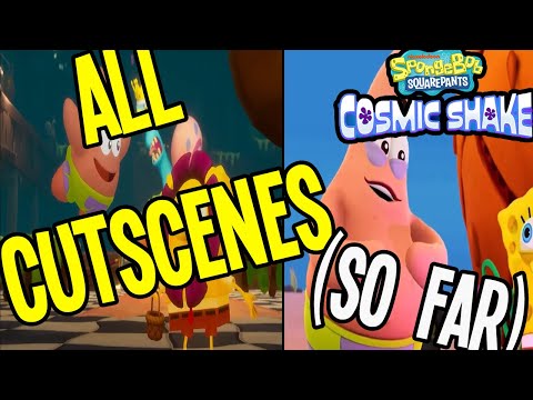 ALL CUTSCENES - Spongebob Cosmic Shake All Cutscenes (SO FAR)
