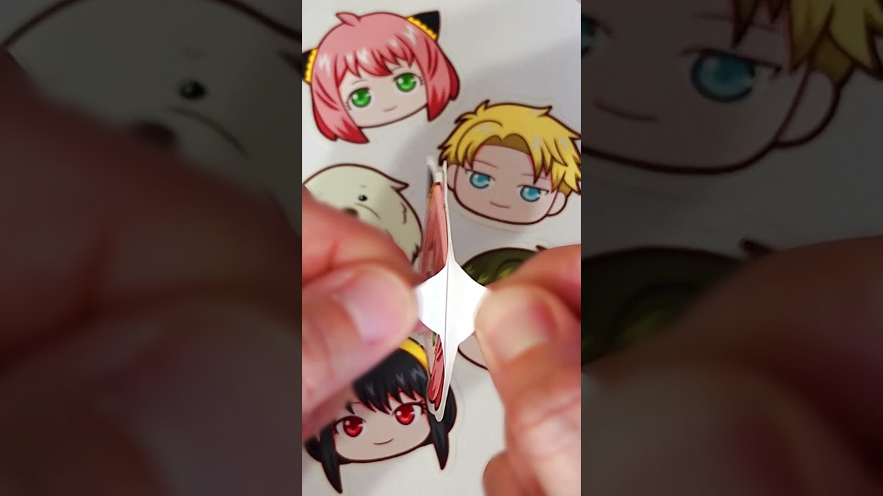 Anya Chibi Head Stickers #stickers #keychains