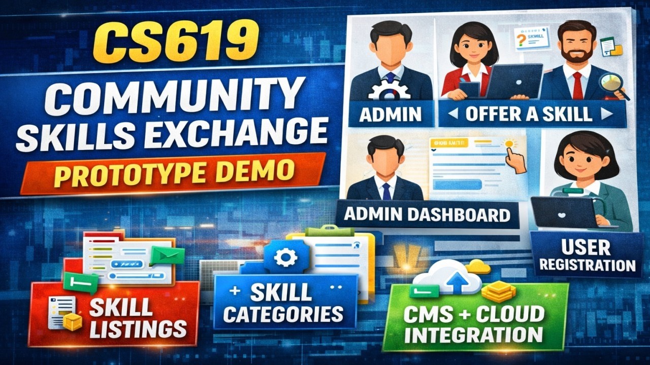 CS619 Project – Community Skills Exchange Platform Prototype (Frontend + Admin Dashboard)