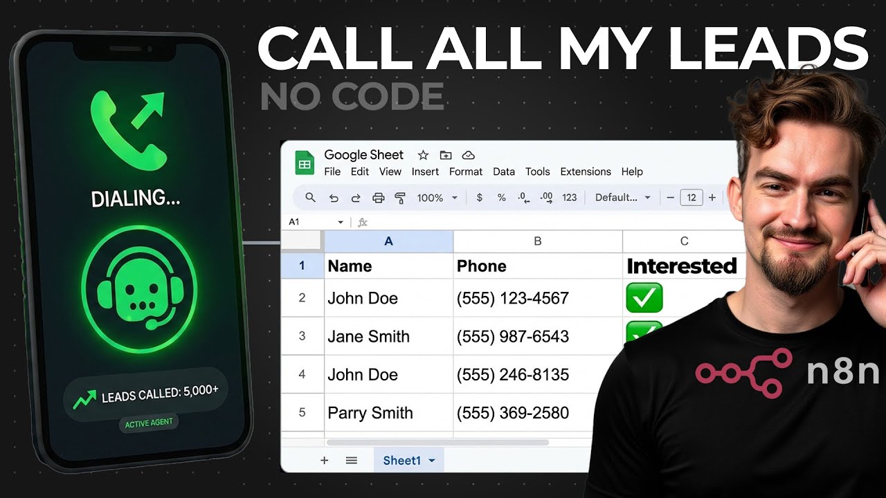 I Built an AI Voice Agent That Calls Every Lead (No Code)